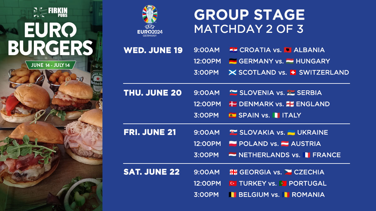 Euro Burgers 2024 - Firkin Pubs